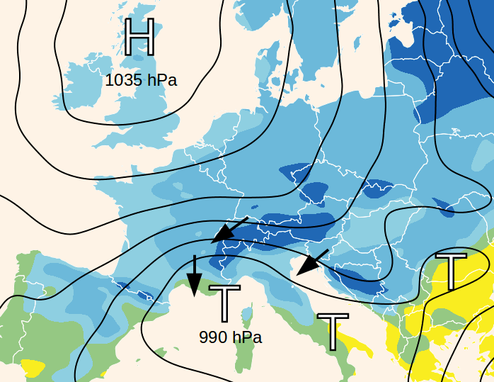 Mistral, Bise und Bora: Kaltlufteinbruch sorgt regional für Sturm