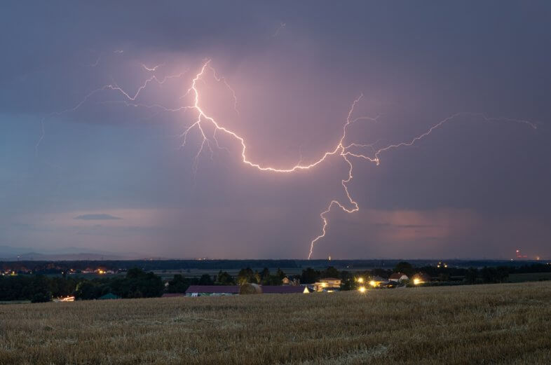 Am Sonntag kräftige Gewitter